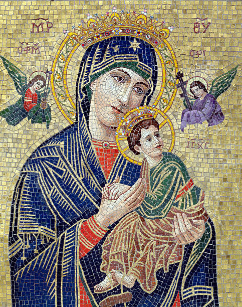 Our Lady of Perpetual Help: Virgin Mary - Religious Mosaic Art I ...