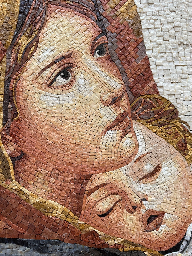Mosaic Marble Portrait Design I iMosaicArt | Religious Mosaics