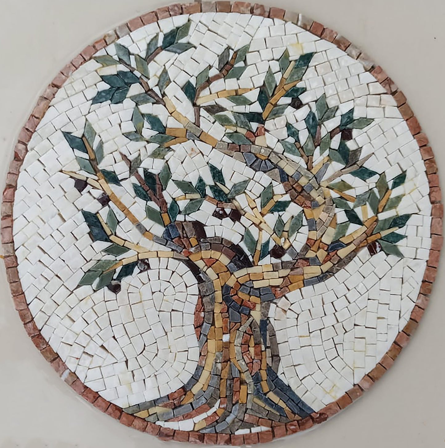 Mosaic Tree - Medallion Art I iMosaicArt | Landscape Mosaics